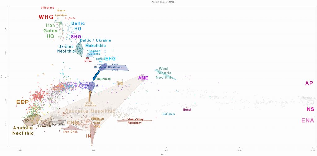PCA and Admixture of Eurasian populations | Indo-European.eu