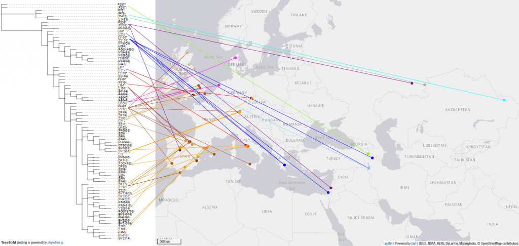 Ancient phylogeography: spread of haplogroups R1b, R1a and N | Indo ...