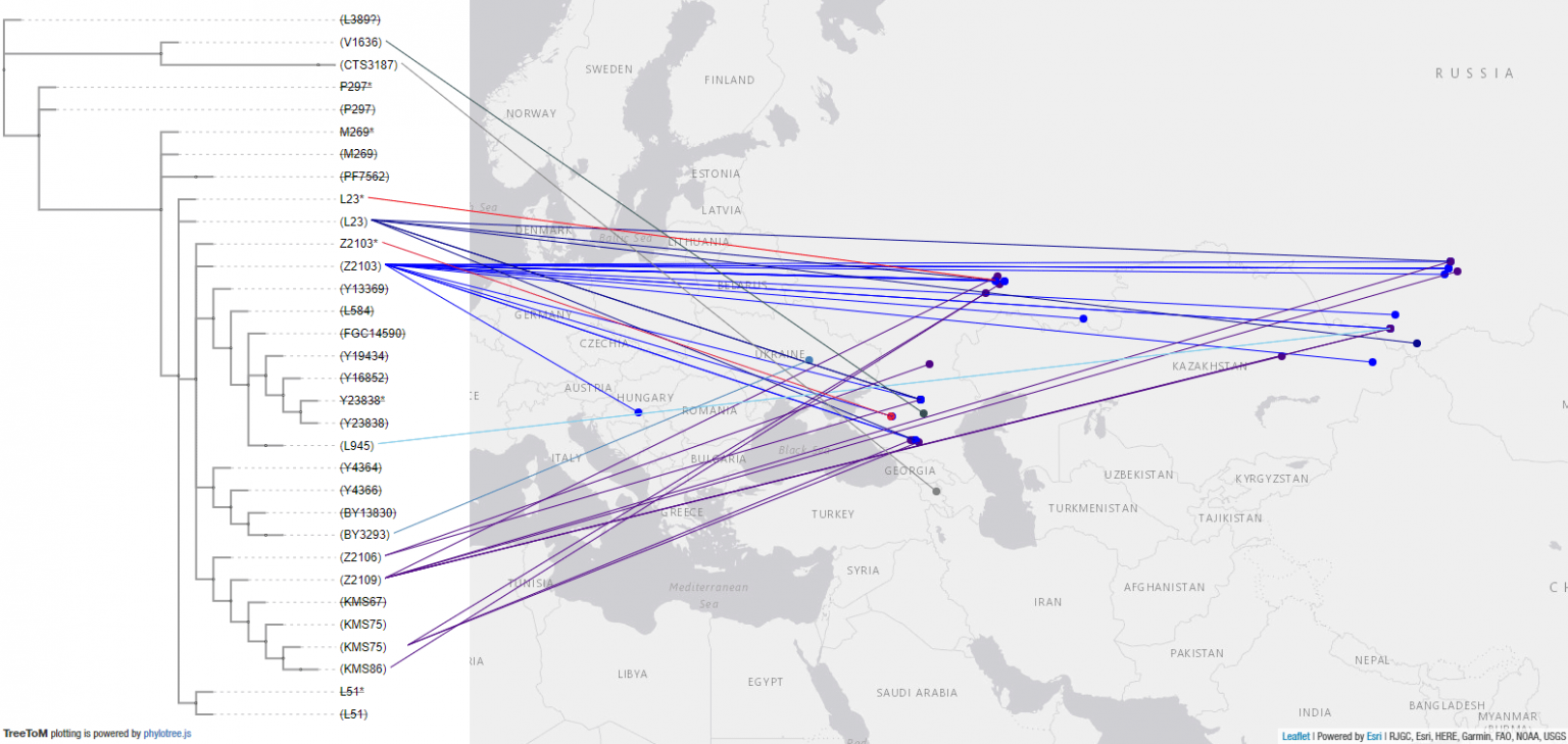 Ancient phylogeography: spread of haplogroups R1b, R1a and N | Indo ...