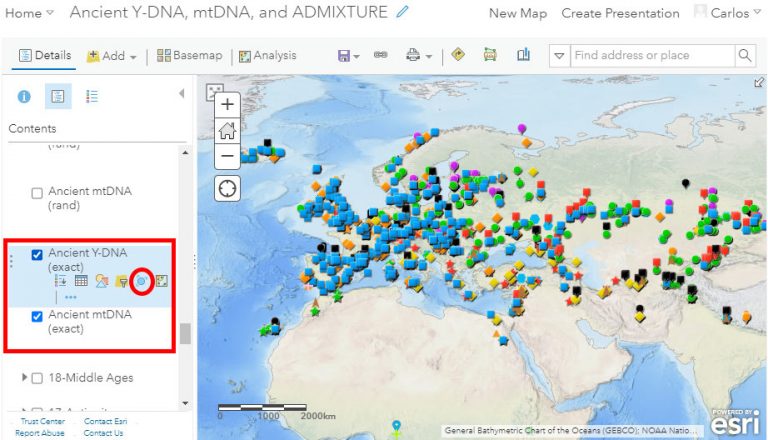 Online GIS maps of ancient Y-DNA, mtDNA and ADMIXTURE | Indo-European.eu
